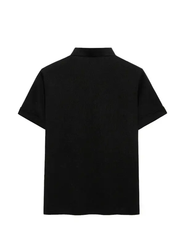 Shanghai Tang Frog-button Piqué Polo Shirt