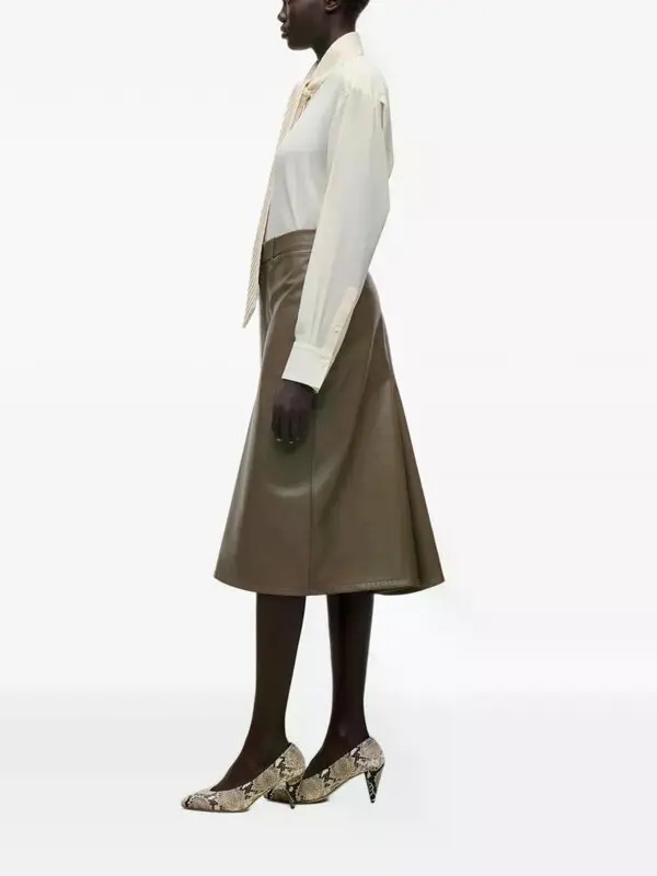 Victoria Beckham Pleated Scarf-detail Blouse