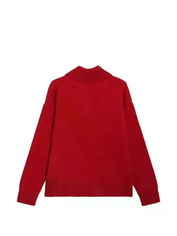 AMI Paris Boxy-fit Polo Top