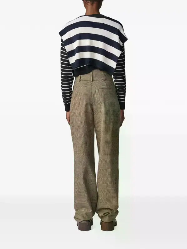 Monse Striped Cropped Sweater