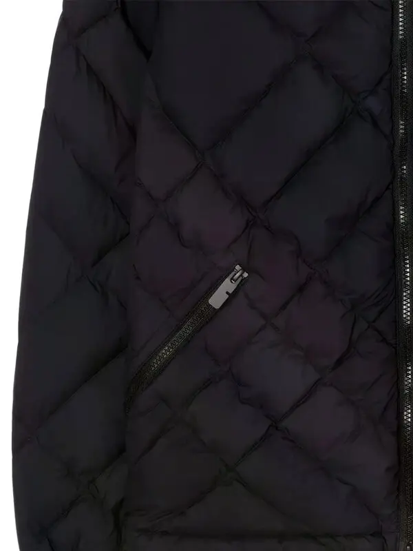 Burberry Check-stitch Nylon Doversgreen Puffer Jacket