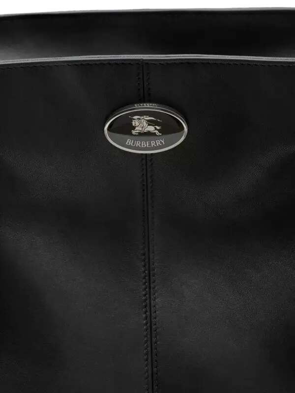 Burberry Knight Stamp Leather Tote Bag