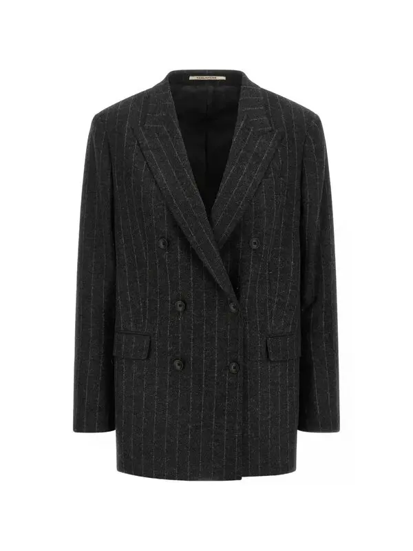 Tagliatore Jasmine Double-breasted Pinstripe Suit Jacket