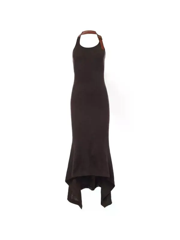 Monse Belted Halter-neck Maxi Dress