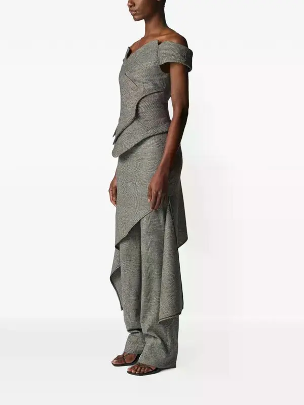 Monse Asymmetric Skirt-overlay Trousers