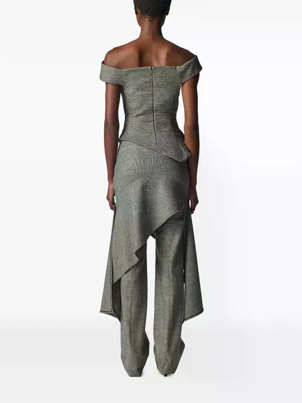 Monse Asymmetric Skirt-overlay Trousers
