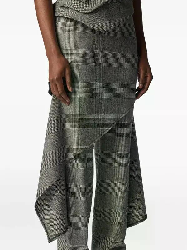 Monse Asymmetric Skirt-overlay Trousers