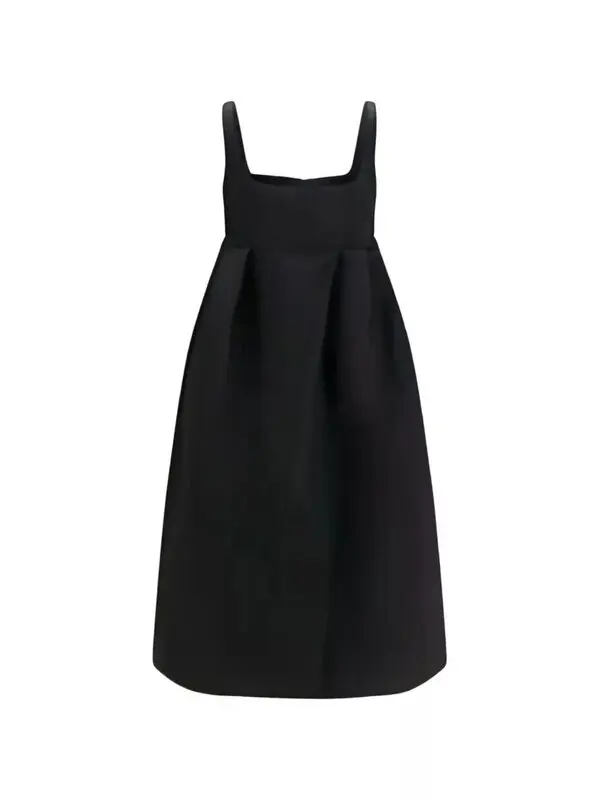 GANNI Square Neck Midi Dress