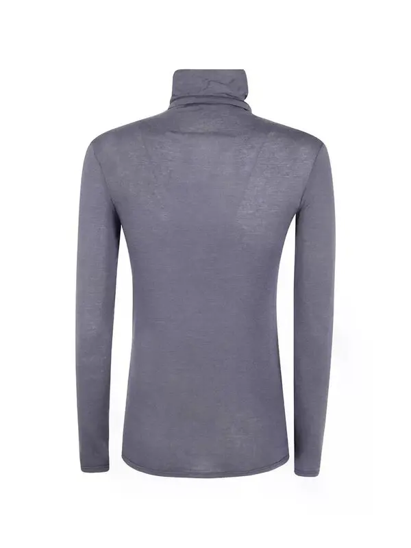 Antonelli Firenze Roll-neck Long-sleeved Sweater - Grey