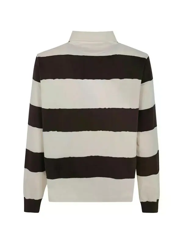 WOC Striped Long-sleeve Polo Shirt