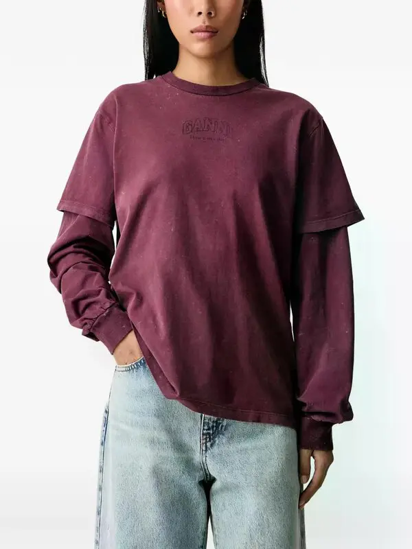 GANNI Double-sleeve Sweatshirt