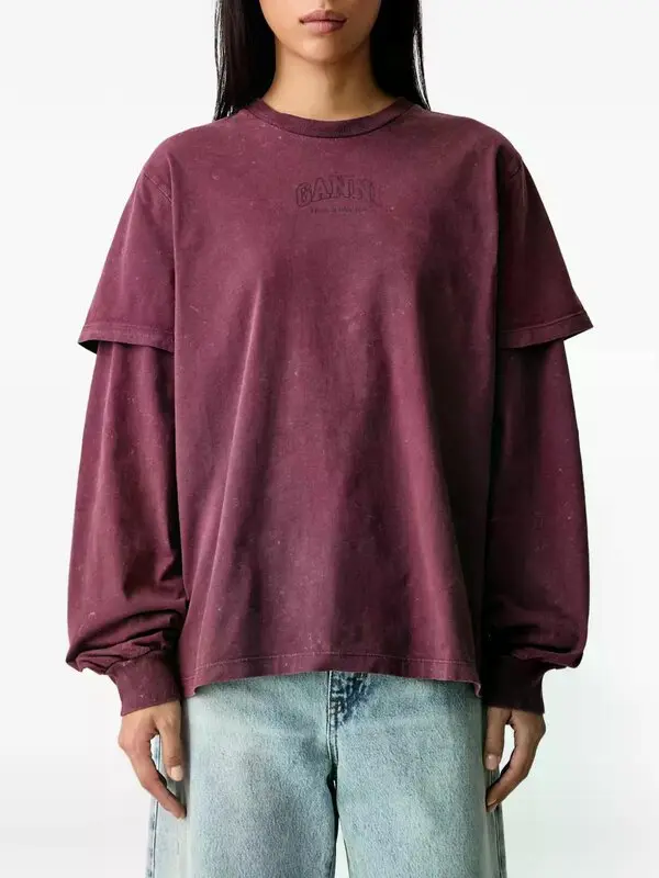 GANNI Double-sleeve Sweatshirt