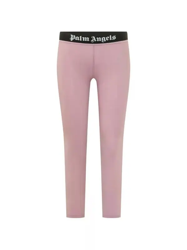 Palm Angels Logo-waistband Leggings - Pink