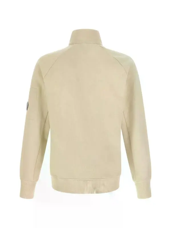 C.P. COMPANY Diagonal Raised Fleece Lens Half-zip Sweatshirt