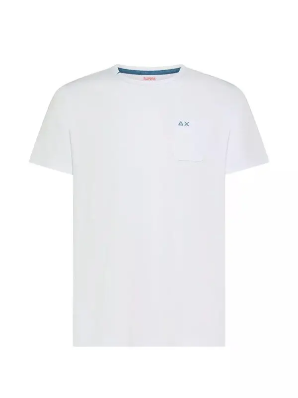 SUN 68 Logo-embroidered Pocket T-shirt