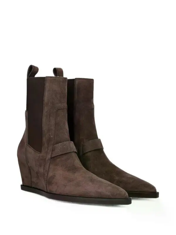 Rick Owens Sharp Wedge Ankle Boots