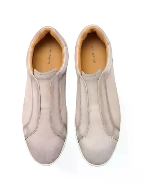 Magnanni Suede Slip-on Sneakers - Neutrals