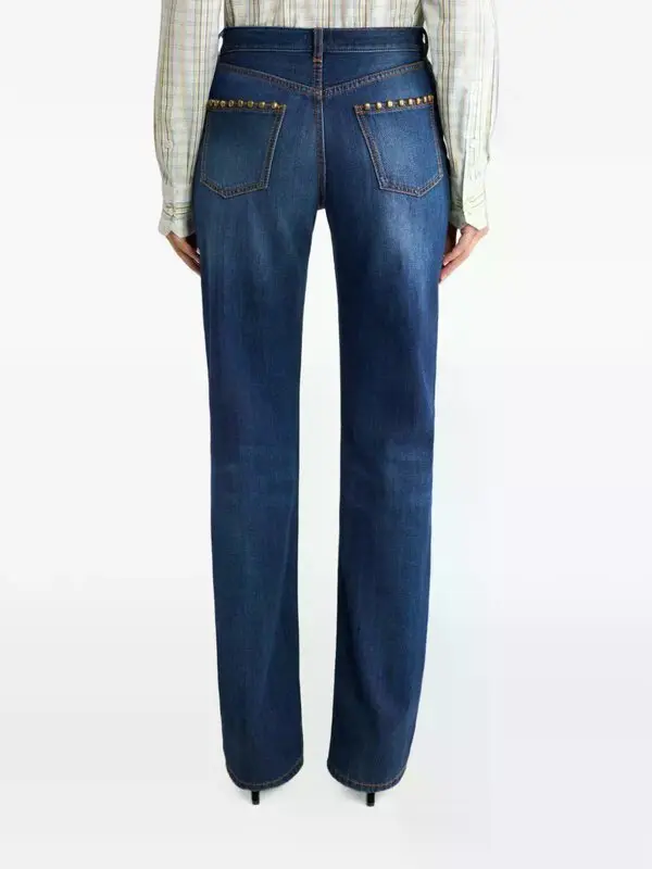 Etro Straight-leg Jeans With Studs - Blue