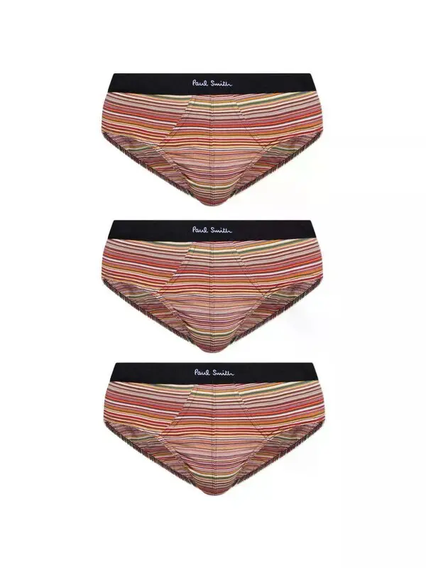 Paul Smith Artist Stripe Three-pack Briefs - Red