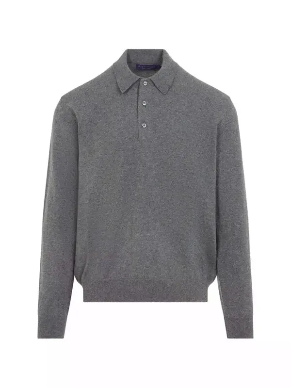 Ralph Lauren Purple Label Cashmere Polo Sweater