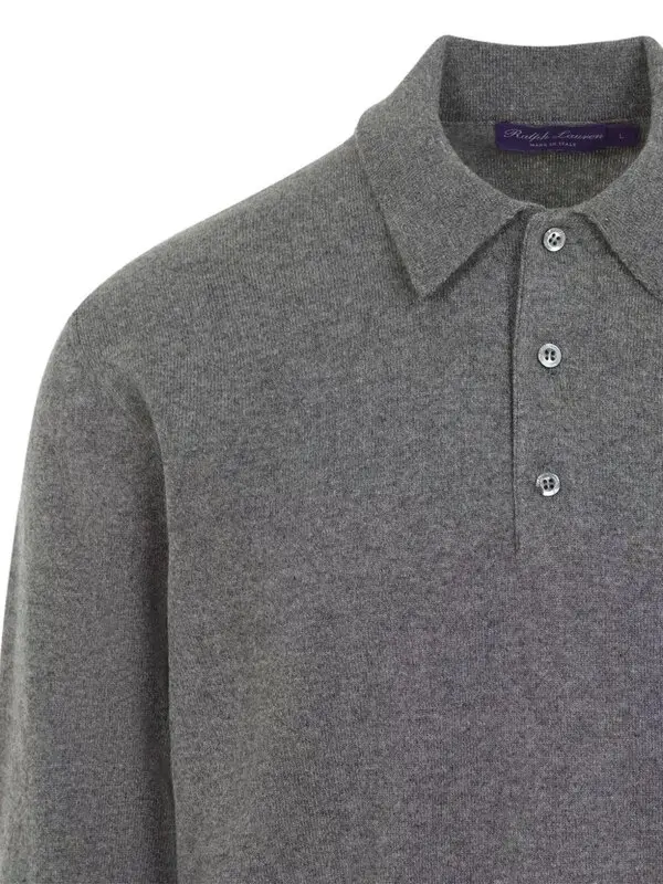 Ralph Lauren Purple Label Cashmere Polo Sweater
