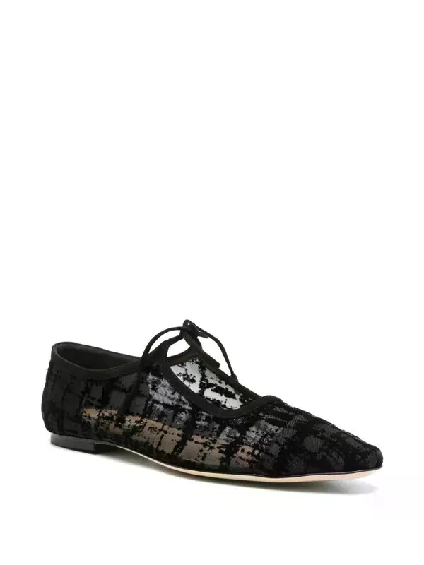 ARTEANA Marcella Flocked Flat Pumps