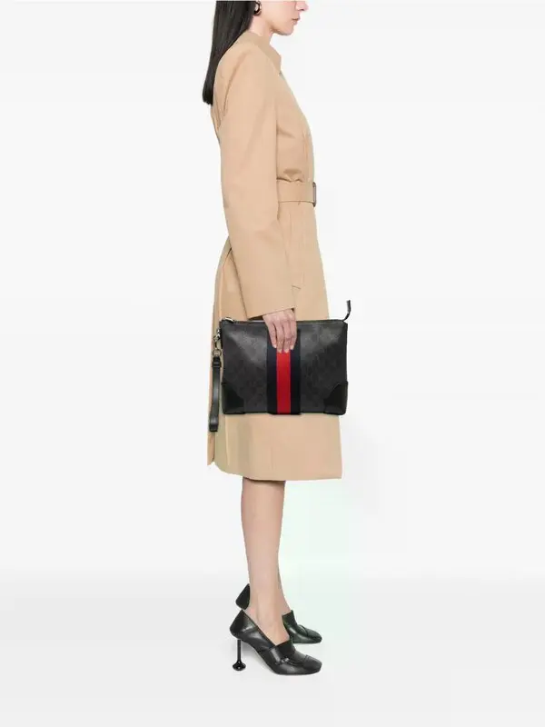 Gucci 2000-2015 Gg Supreme Web Clutch Bag