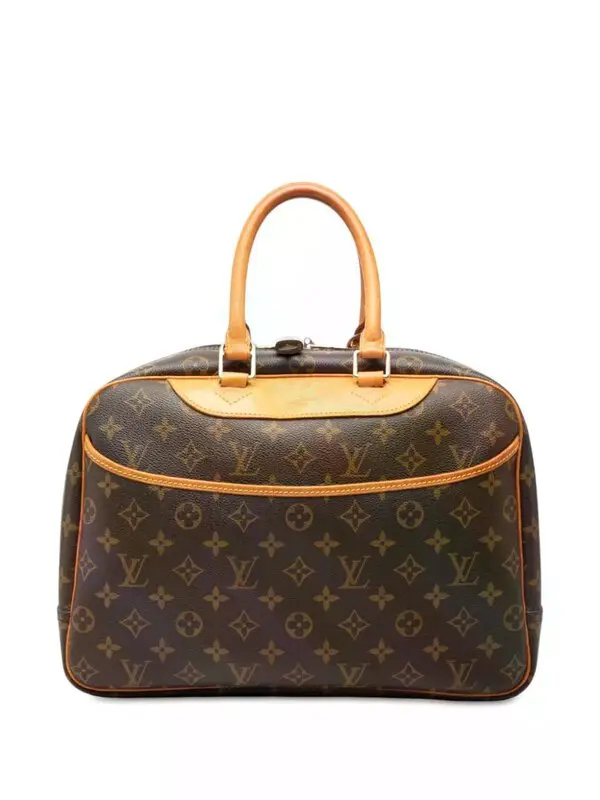 LOUIS VUITTON 2003 Monogram Deauville Handbag - Brown