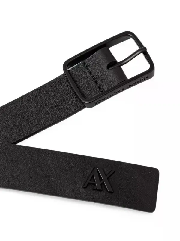 Armani Exchange Logo-plaque Buckle-fastening Belt