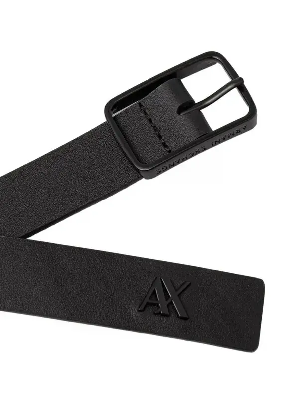 Armani Exchange Logo Plaque Belt