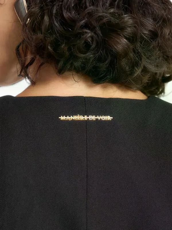 Manière De Voir Alesia In Tailored Belted Kimono Blazer