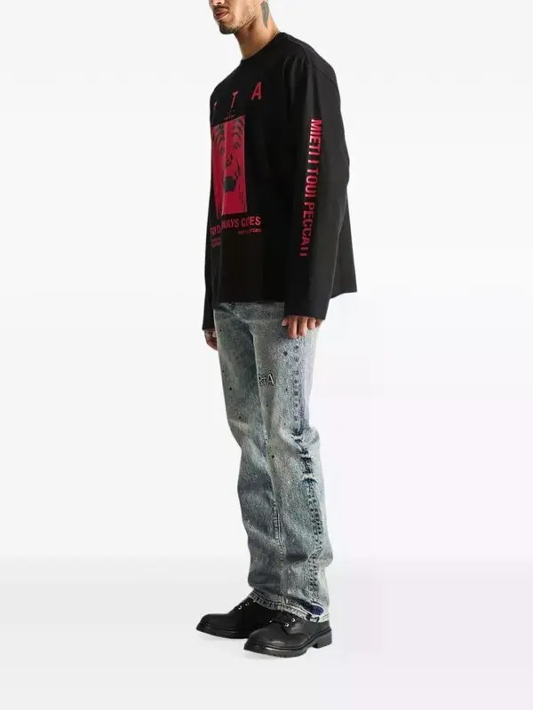RtA Haru Paint-splatter Jeans