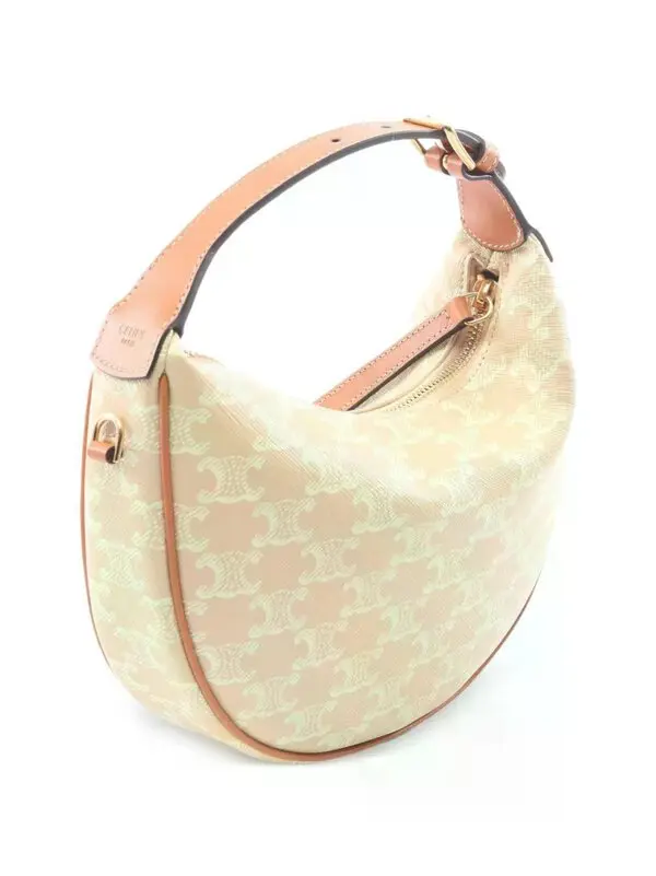 Celine Monogram Canvas And Leather Trimmed Tote Bag - Neutrals