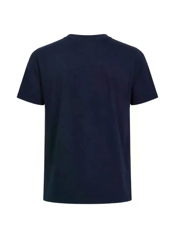 REVOLUTION Embroidered-logo T-shirt - Blue