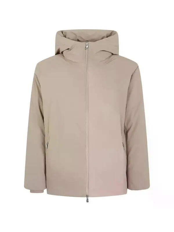 Rains Hooded Zip-up Jacket - Neutrals