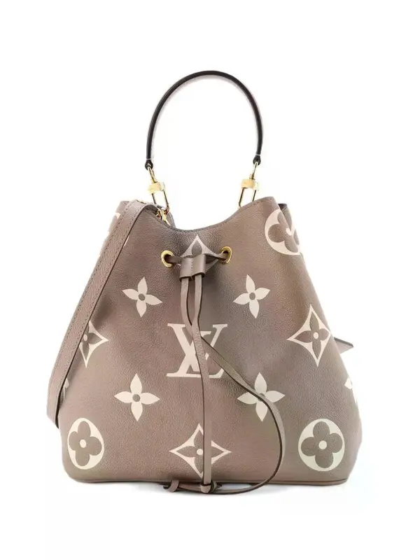 LOUIS VUITTON Neonoe Handbag Bicolor Monogram Empreinte Giant Mm Bucket Bag - Neutrals