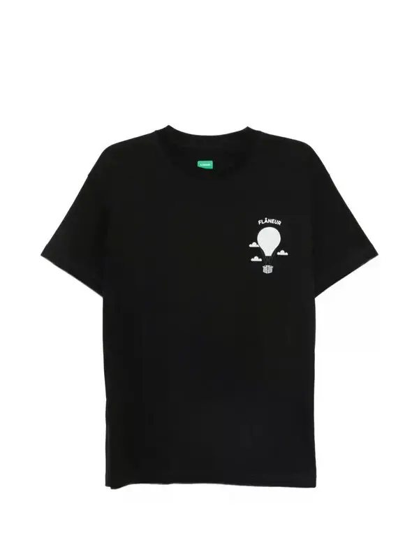 FLANEUR Graphic-print T-shirt - Black