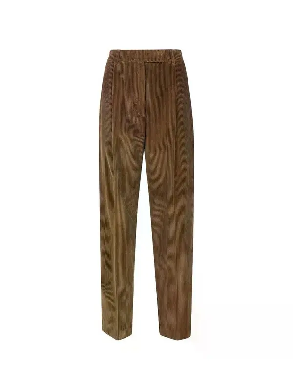 RÓHE Daria Straight-leg Trousers - Brown