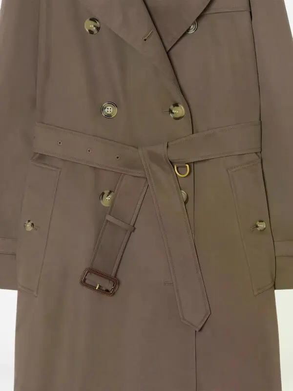 Burberry Long Tropical Gabardine Waterloo Trench Coat