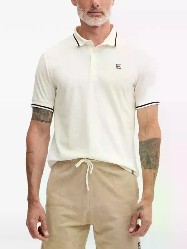 FILA Monza Logo-patch Polo Shirt - White