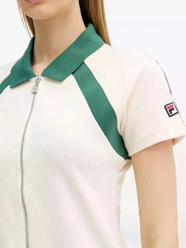 FILA Belfiore Zip-up Polo Collar Mini Dress