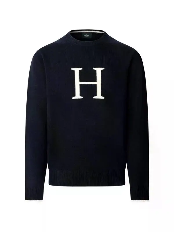 HACKETT LONDON Merino Wool Logo Sweater