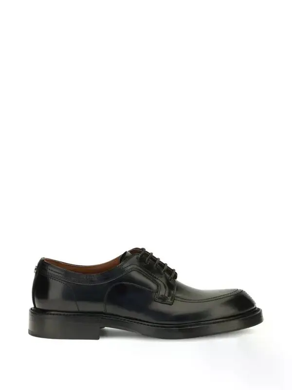 Dolce & Gabbana Calfskin Derby Shoes - Black