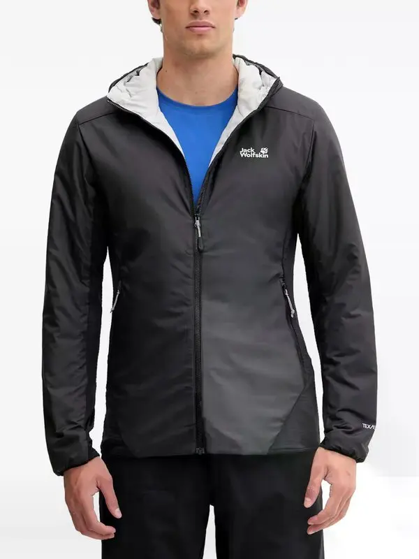 JACK WOLFSKIN Hooded Performance Jacket - Black