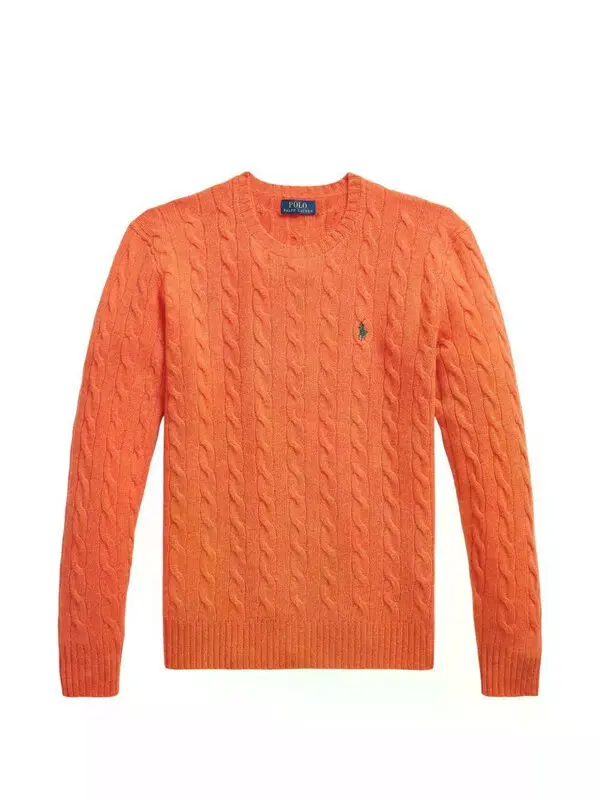 Polo Ralph Lauren Cable-knit Wool-cashmere Jumper - Orange
