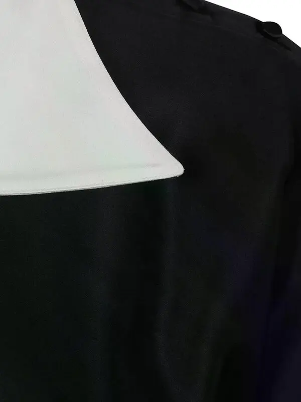 RÓHE Button-shoulder Satin Blouse