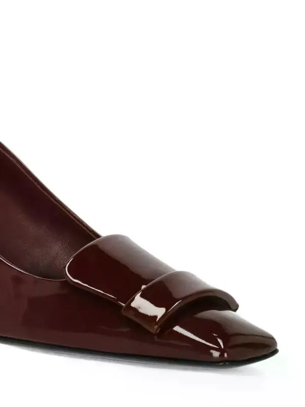 SERGIO ROSSI Buckle-detail Square-toe Pumps