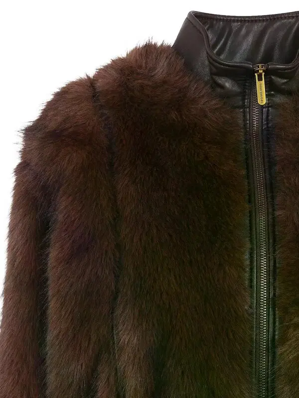 Zimmermann Valiant Faux-fur Panelled Jacket