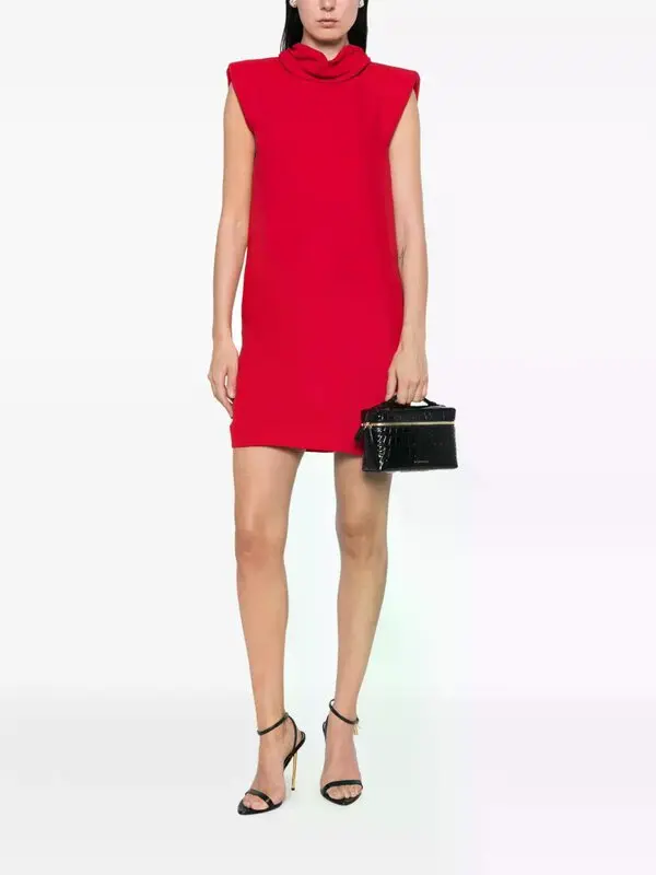 Valentino Garavani Sleeveless Draped Collar Dress