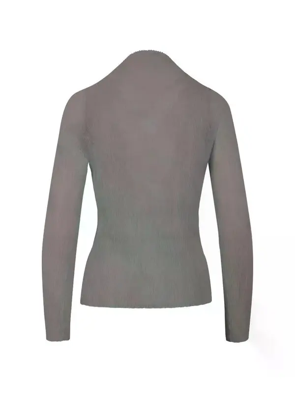 Issey Miyake Plissé-effect Long-sleeve Top